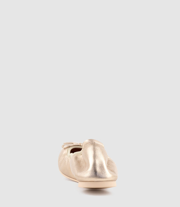 ESME Classic Soft Ballet in Gold - Edward Meller