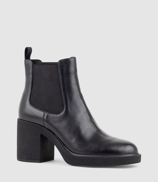 USHER85 Chukka Boot on Unit in Black Calf - Edward Meller